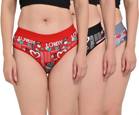 Bikini Cotton 150gsm Ladies Printed Panty Set At ₹ 120set In New Delhi