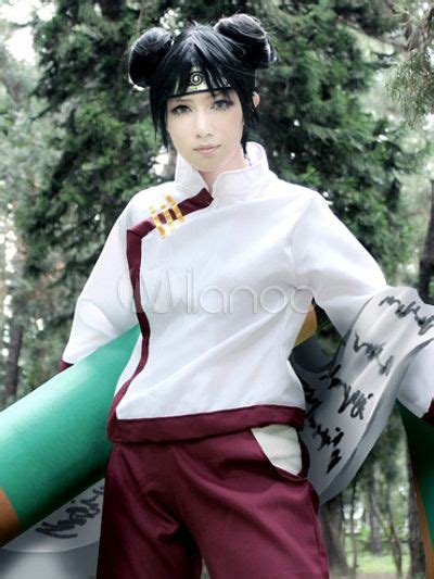 Naruto Tenten 2th 65 Cotton 35 Polyester Cosplay Costume Naruto