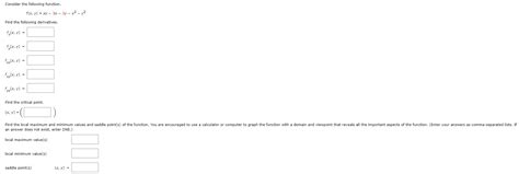 Solved Consider The Following Function Chegg
