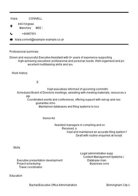 Administration Cv Examples And Cv Writing Help Myperfectcv