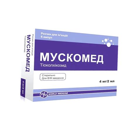 МУСКОМЕД ᐈ інструкція, аналоги, склад, виробник UA/14717/01/01