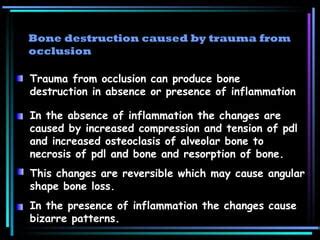 Bone Loss And Patterns Of Bone Destruction Ppt