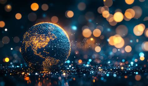 Three Dimensional Representation Of Worldwide Internet And Network