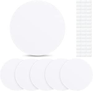 Sosation 6 Pcs Ceiling Cover Plate Wall Hole Cover Plastic Flat Blank