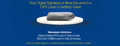 Watchdata Proxkey Fips Usb Token Fips 140 2 Level 3 Certified Pack Of 1