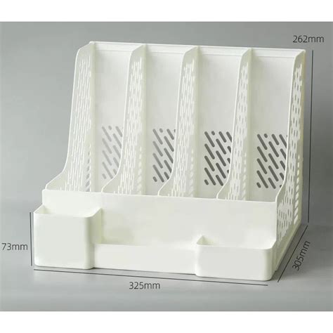Office File Basket Four Grid File Column Data Rack Folder Storage Rack Shopee Philippines