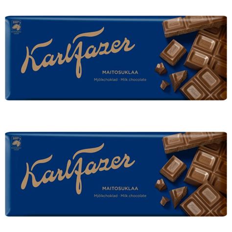 Karl Fazer Шоколад молочный плитка 2 шт по 200 г из Финляндии - купить ...