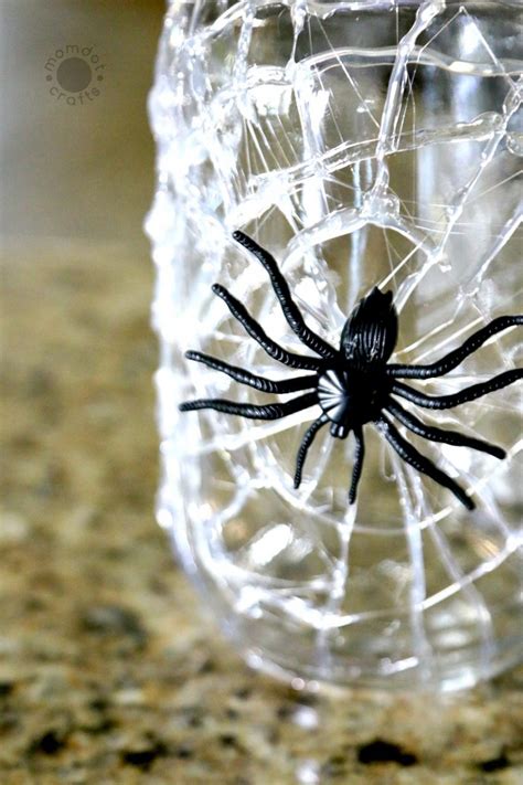 Spider Web Mason Jars Diy Spider Jar For Halloween Momdot