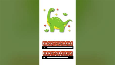 🦕 Dinosaurios Dinosaurs Vocabulario Inglés Español Para Niños Con