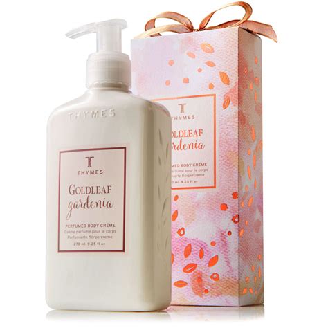 Thymes Goldleaf Gardenia Body Cream Maggies Blend Candles
