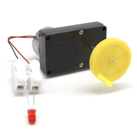 Stem Mini Diy Hand Crank Dynamo Generator Stem Kit Educational Toy With Led Light Shopee