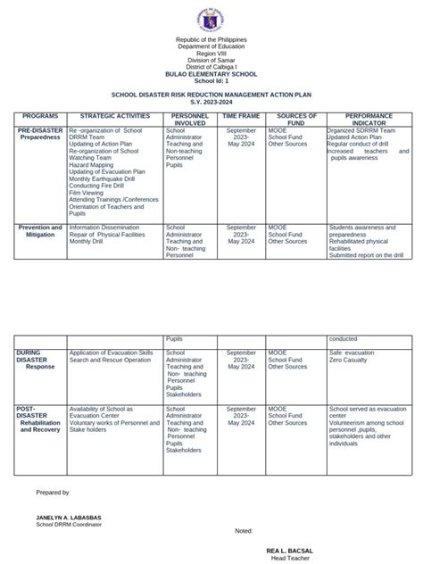 367362331 Action Plan Drrm Pdf