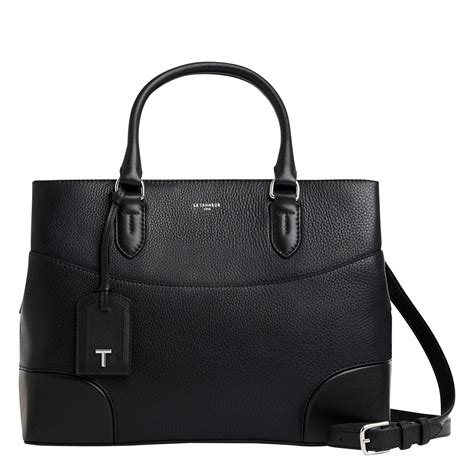 Grained Leather Handbag Noir Le Tanneur Women Trom1011 Place Des