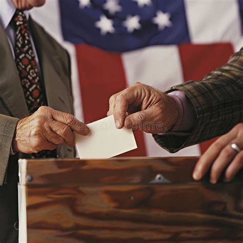 A Vote Button Lying On Top Of An American Flag On A White Background Election Day Symbols For