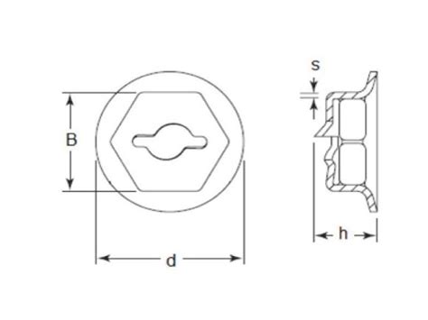 Tinnerman Lock Nut Washer Scrsz 14 Zincgeo P Clear Sealer