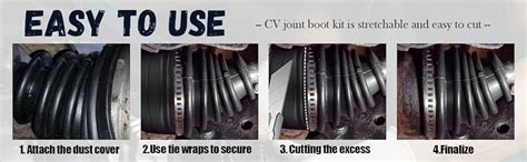 2pcs Cv Boot Repair Kitsilicone And Cuttable Cv Axle Boot Repair Kit