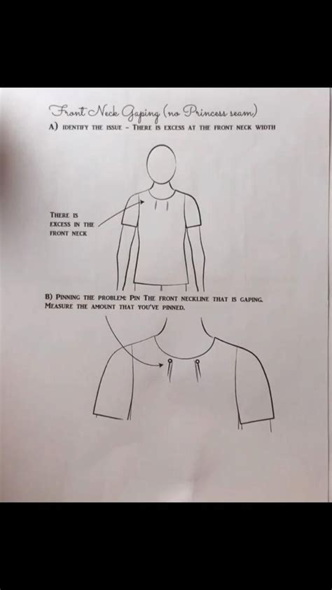 Neck Gaping On Princess Seams From The Shoulder This Is How To Fix It