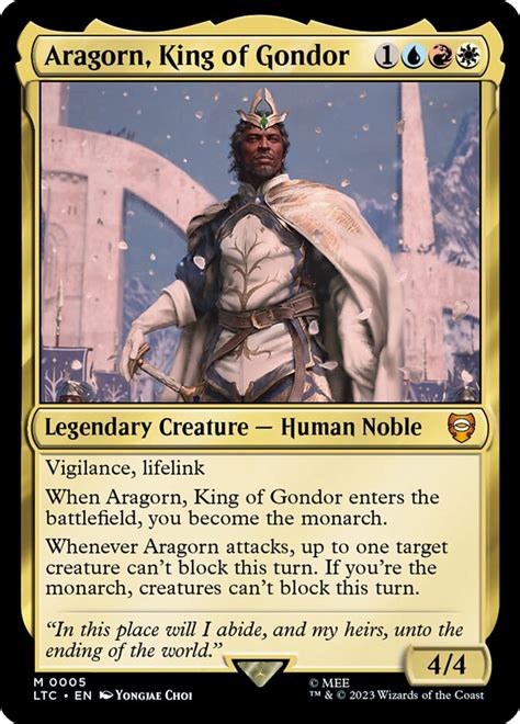 Duel Commander Aragorn King Of Gondor Deck By Sanjimaru • Mtg Decks