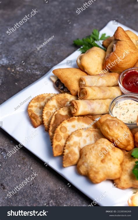 National Kazakh Pastries Baursaki Plate On Stock Photo 2228506269 ...