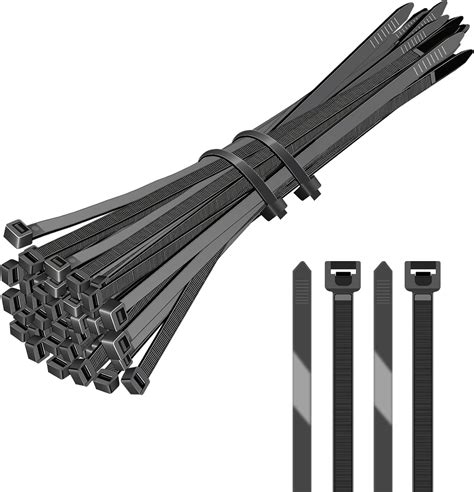 50 Pack Zip Ties Self Locking Nylon Cable Ties Zip Ties Heavy Duty