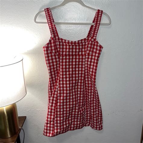 Zara Dresses Zara Red And White Checkered Dress Poshmark
