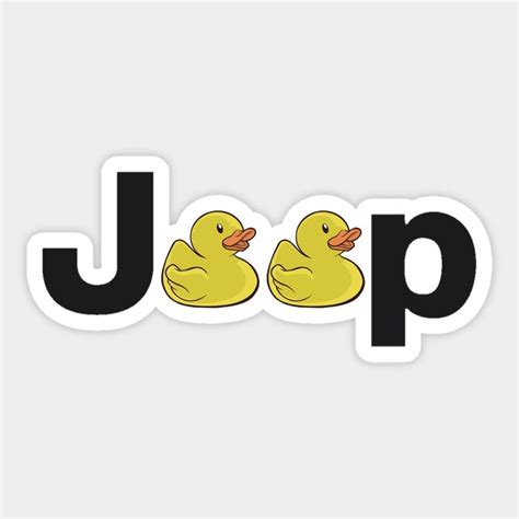 Jp Duckduck Duck Jeep Stickers Jeep Duck Svg Free Jeep Car Decals
