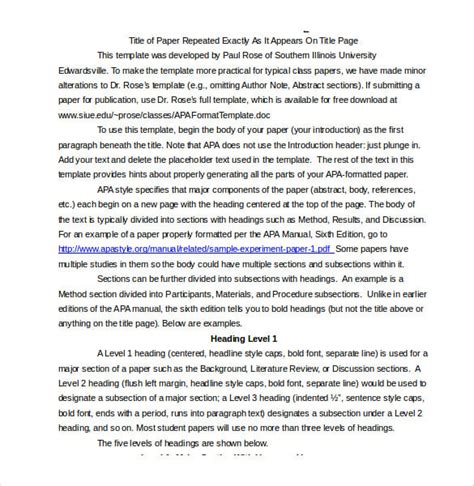Apa Cover Sheet Template