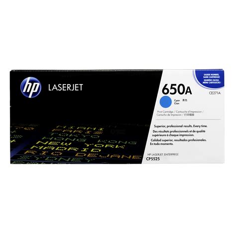 CE271A | HP 650A | Original HP Toner Cartridge – Cyan - Toner Buzz