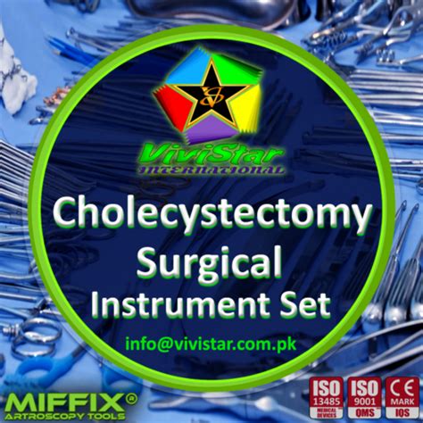 Cholecystectomy Surgical Instrument Set Vivistar International