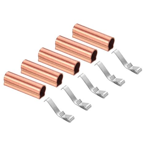 Uxcell Temperature Senor Probe Copper Sleeve Welding Copper Tube With