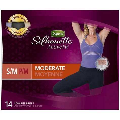 Depend Silhouette Active Fit Incontinence Underwear For Women Moderate