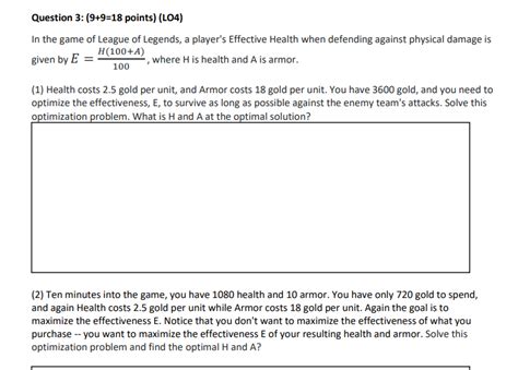 Solved Question 3 9918 Points Lo4 In The Game Of