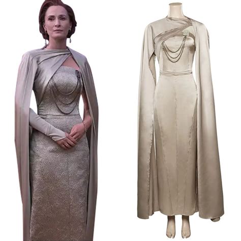 Star Wars Andor Season 1 Mon Mothma Cosplay Costume Cloak Outfits Hall Trendsincosplay Star