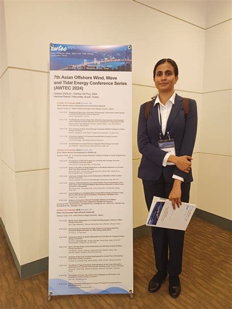 Aiswaria K On Linkedin Awtec2024 Renewableenergy Waveenergy