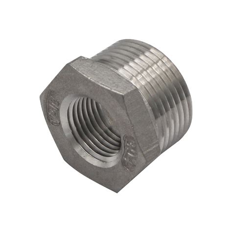 1 X 12 Female Npt Reducer Bushing 304 Stainless Steel Pipe Fitting