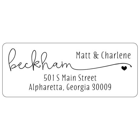 Personalized Self Adhesive Address Labels Etsy