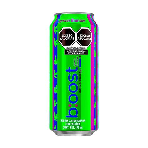Energizante Boost Active Energy Green Thunder 470 Ml Walmart En Línea