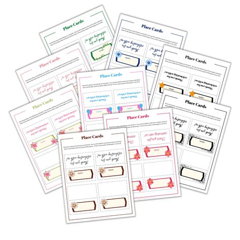 Printable Place Cards Add A Little Adventure