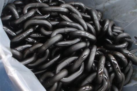 High Tension Mining Chain B Grade Circular Chain Black Painted 34126