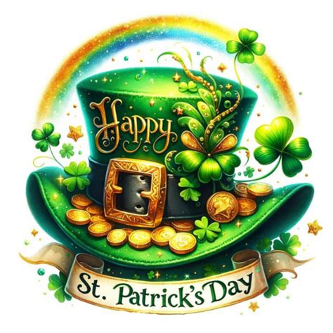 White Joyful St Patricks Day Celebration Instagram Post Template