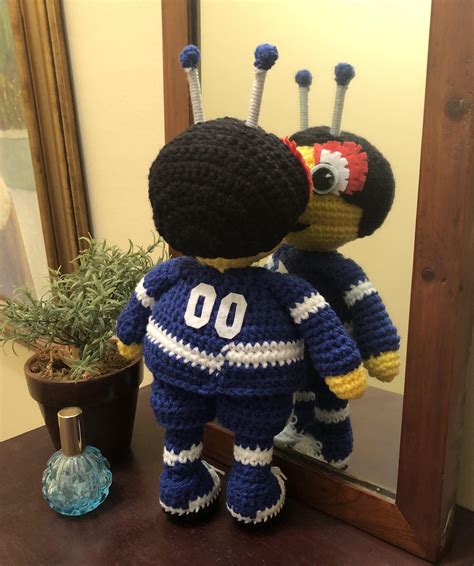 Made A Crochet Tampa Bay Lightning Thunderbug For My Husband For His Birthday We Love Cheering