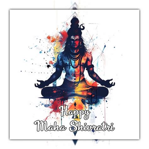 Premium Psd Happy Maha Shivratri Lord Shiva