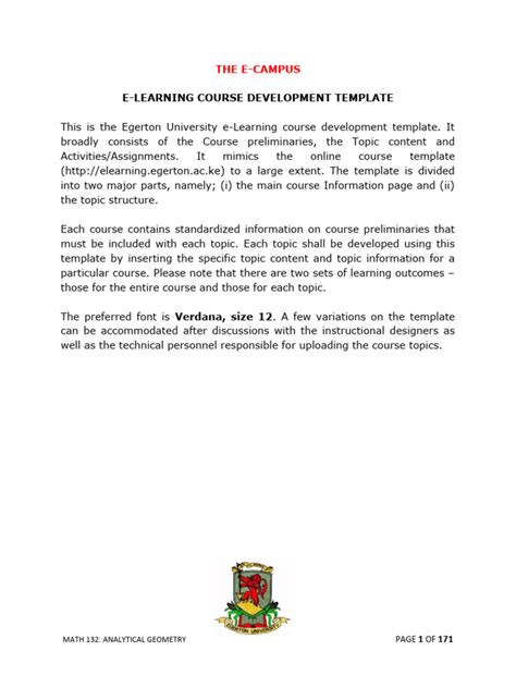 Analytical Geometry Notes Maths 132 Revised 1 1 Pdf