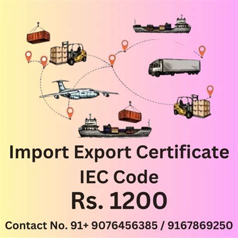Iec Code Import Export Code In Mumbai Id 2854581882348