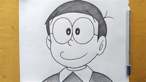How To Draw Nobita From Doraemon Nobita Drawing Easy Pencil