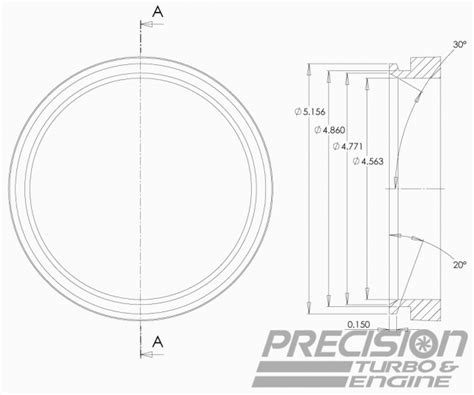 Rps 481840 Gt47 Downpipe Flange Aluminum 4 Race Part Solutions