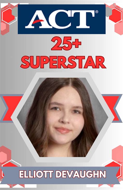 New Congratulations Elliott Devaughn For Joining New Site High Schools 25 Act Composite Club