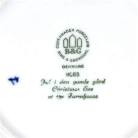 Decorative Plate Copenhagen Jule After 1985 Christmas Eve In The Far