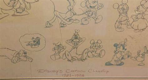Disney Art Cartoon Classics 1928 1995 Framed Poster 3885236409
