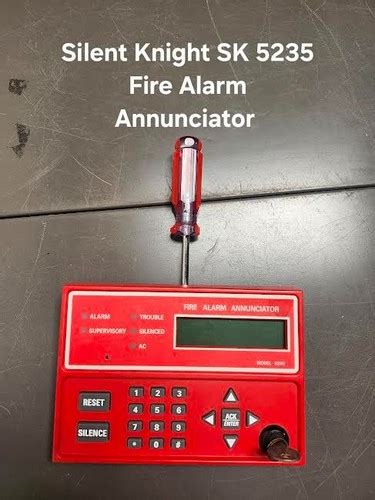 Silent Knight Sk 5235 Fire Alarm Annunciator Ebay